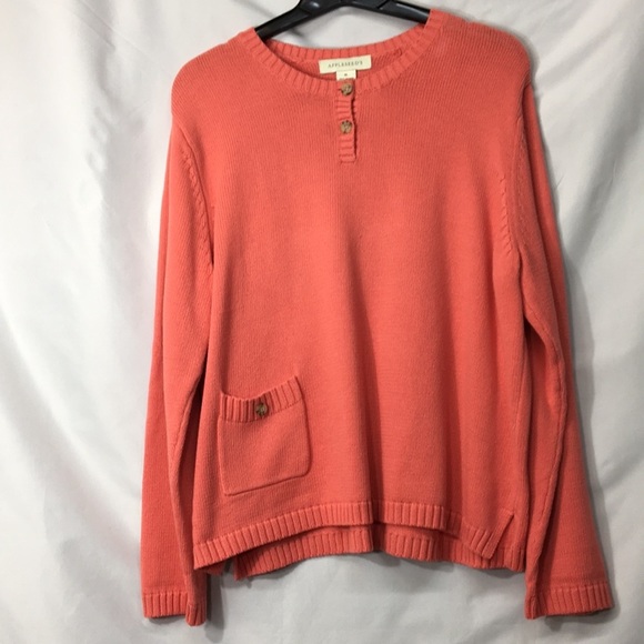 Appleseed's | Sweaters | Appleseeds Womens Pink Coral Sweater Size Xl ...